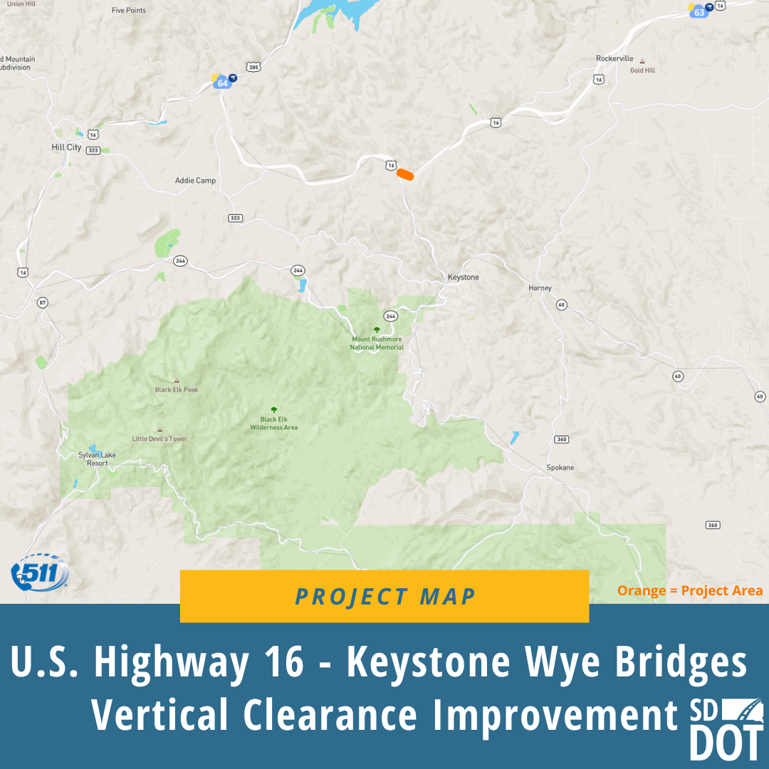 U.S. Highway 16 - Keystone Wye Bridges Vertical Clearance Improvement